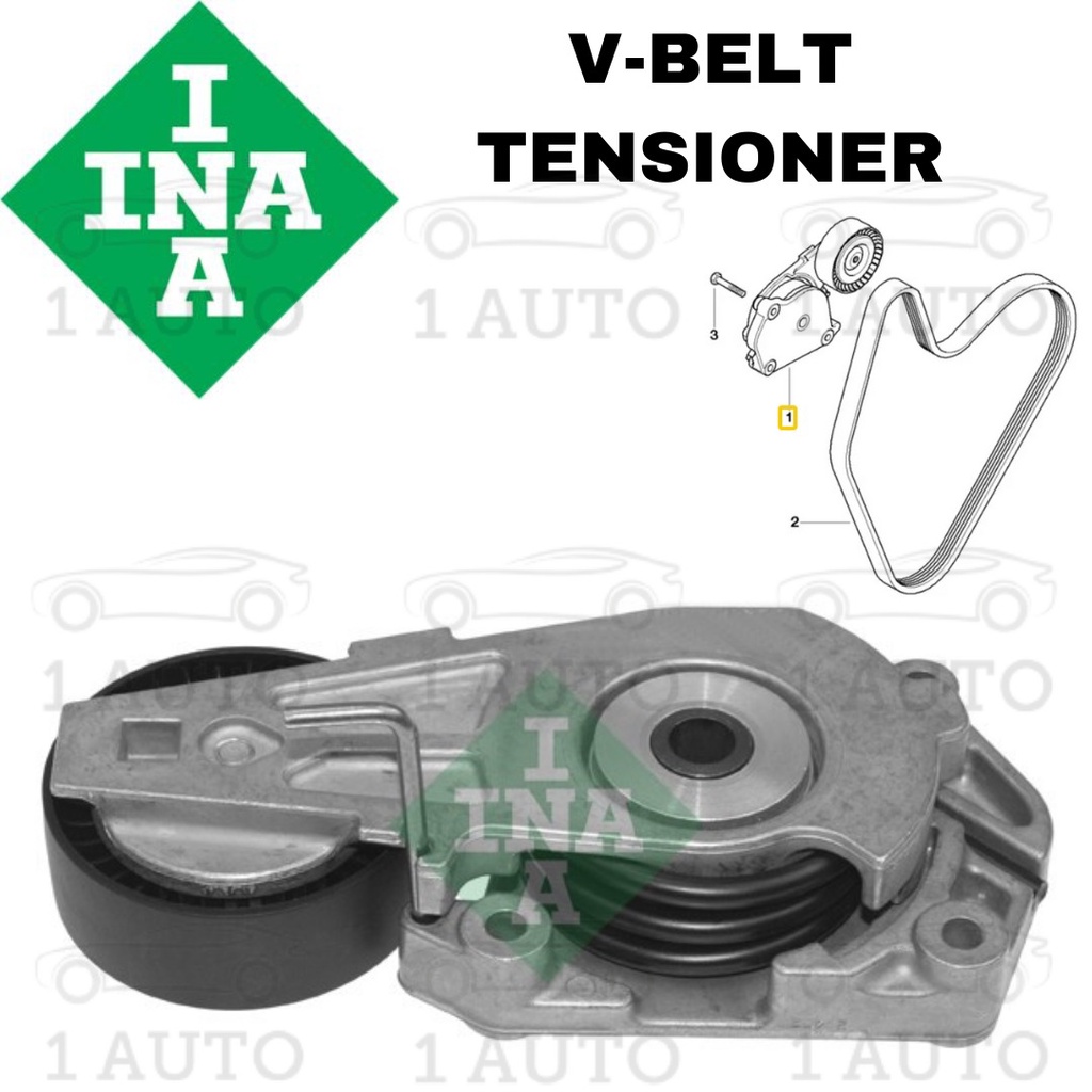 INA GERMANY V-BELT TENSIONER MINI COOPER R50 R52 CONVERTIBLE 1.6 W10 ...