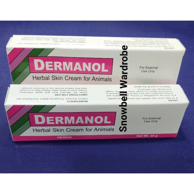 Dermanol Herbal Krim Kulit Untuk Haiwan 25g (kucing & anjing) Anti ...