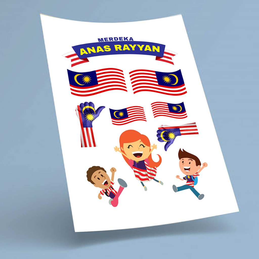 MERDEKA CUSTOM NAME & AGE [JPEG FORMAT/FILE] [CAKE TOPPER] [PRINT ...