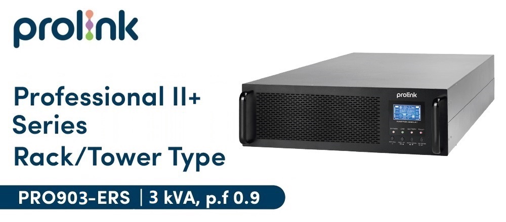 Prolink 3KVA/2700W Pure Sine Wave | Rackmount Online Smart UPS with AVR ...