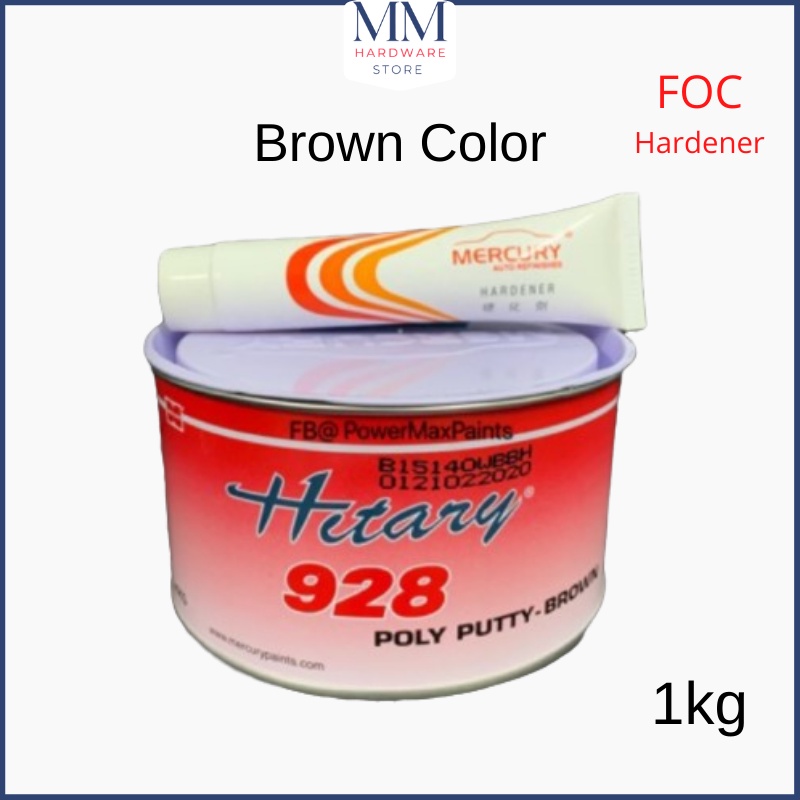 Simen Body Kereta Mercury Nissan Hitary 928 1kg Poly Car Putty Filler ...