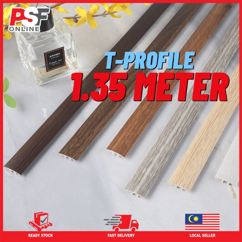 [1.35M LENGTH] PVC T-PROFILE FOR VINYL FLOORING | SPC FLOORING ...