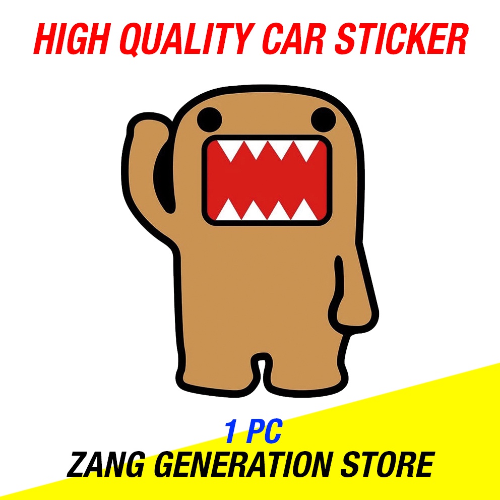 PVC STICKER JDM DOMO FOR NISSAN HONDA MITSUBISHI PROTON PERODUA ...