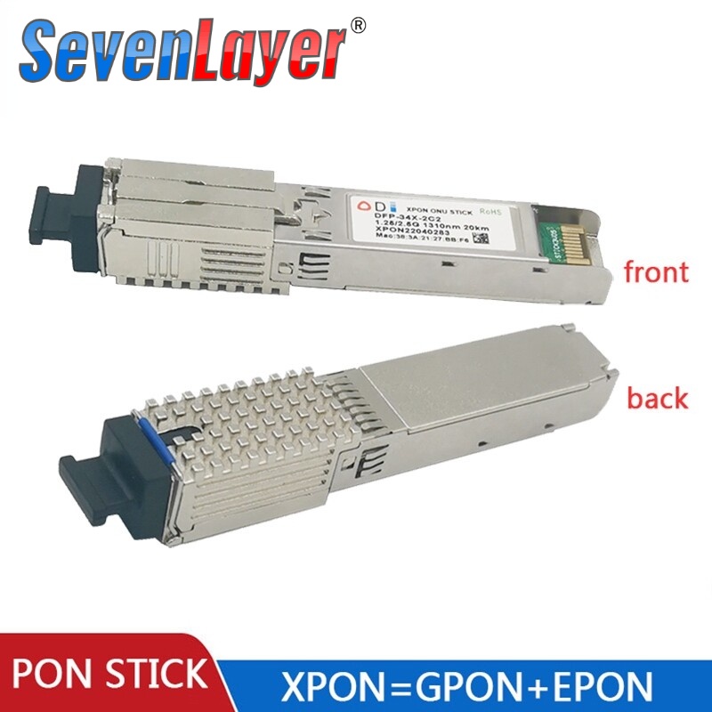 PON STICK EPON GPON XPON SFP ONU Stick With MAC SC Connector pon module 1490/1330nm 1.25Gbps ...
