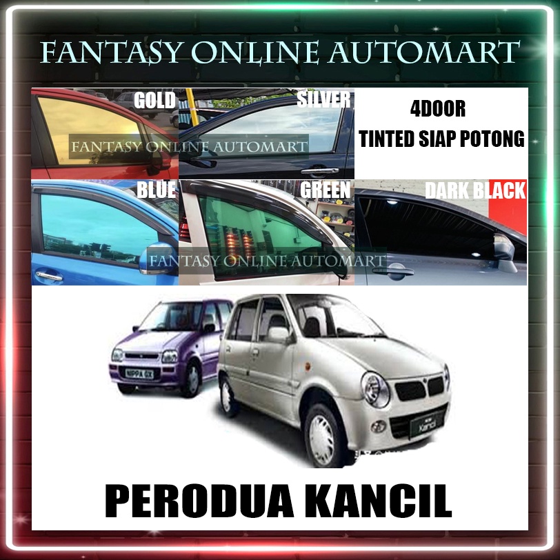 Perodua Kancil 2Ply UV99% Tinted Kereta/Car Window Tinted 4Door Siap ...