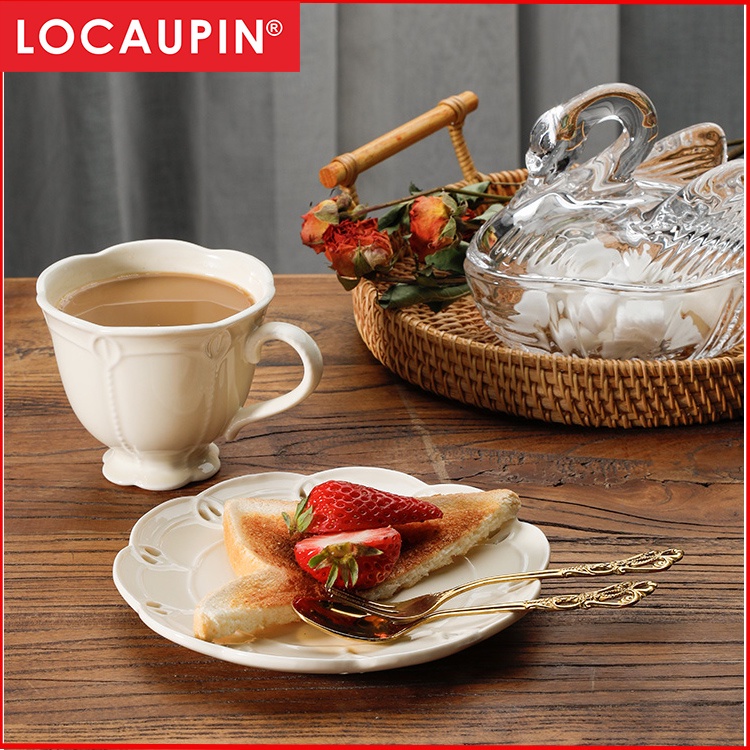 Locaupin Ceramic Tea Cups and Saucers, Cappuccino Cups, Coffee Cups ...