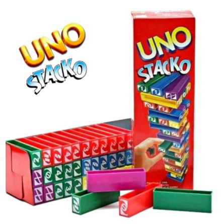 UNO STACKO Stacking Block Game/Toys/Family Game L size | Shopee Malaysia