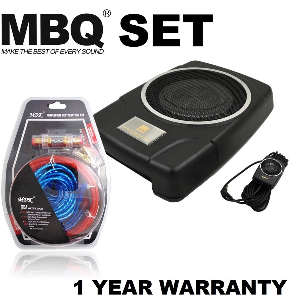 MBQ Underseat Subwoofer Car Speaker Kereta Built-In Amplifier Active ...
