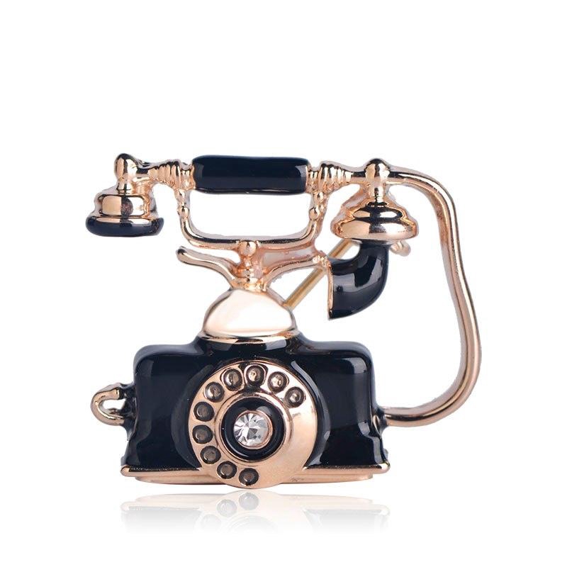 Reminiscent Vintage Telephone Landline Phone Brooch Mother Father ...