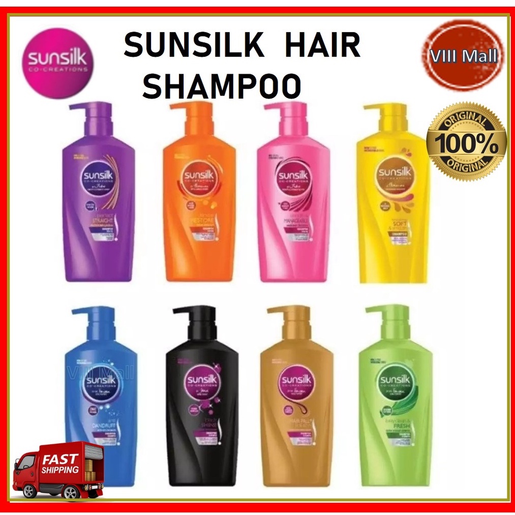 Sunsilk Shampoo 625ml Smooth & Manageable (Pink)/ Soft & Smooth (Yellow ...