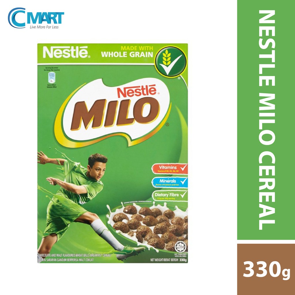Nestle Milo Cereals (Whole Grains) 330GM | Shopee Malaysia
