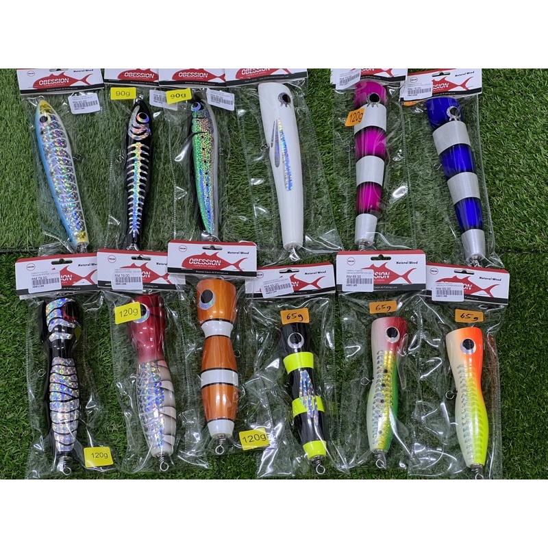 GT Natural Wood Popper / Stickbait Topwater Popping Lures | Shopee Malaysia