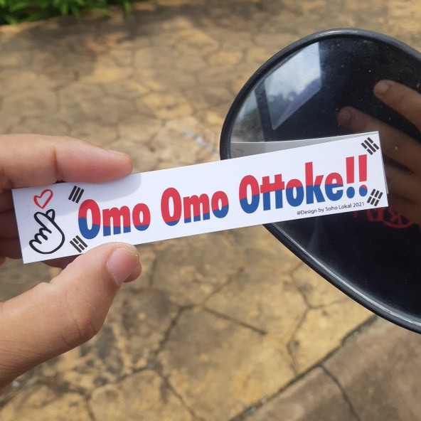sticker moto omo omo ottoke - 50 | Shopee Malaysia
