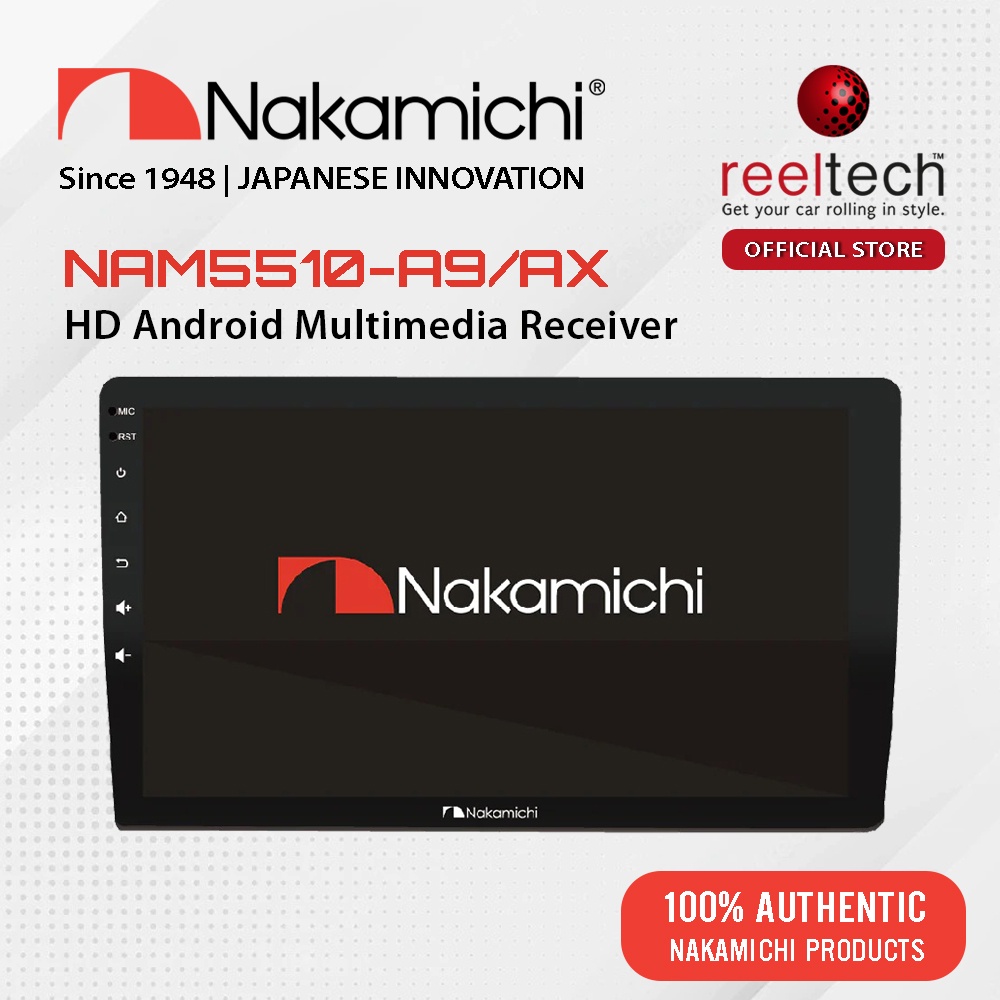 Nakamichi NAM5510 Android 11 Version - HD Android Player DSP Bluetooth ...