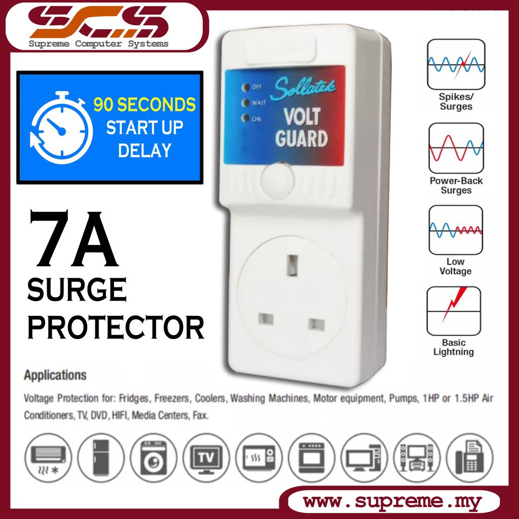 [ VOLTAGE REGULATOR ] Volt Guard / TV / Fridge Guard / Surge Spark ...