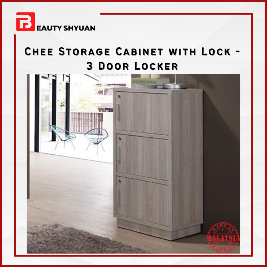 CHEE 3 Door File Cabinet Office Cabinet Locker Cabinet Storage ...