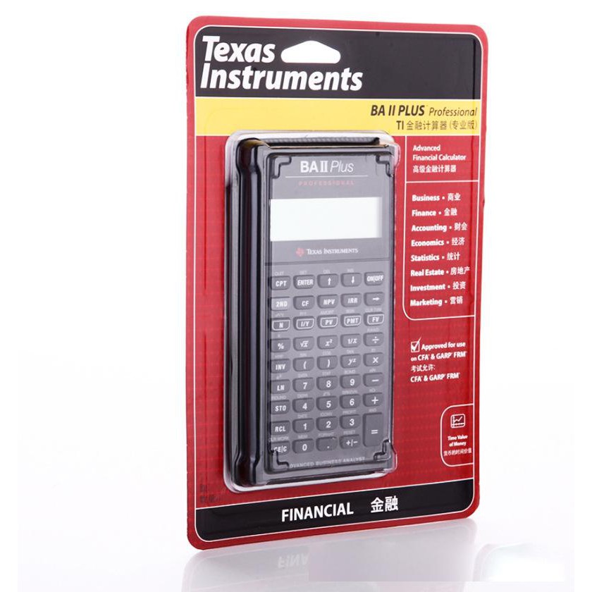 Texas Instruments TI BA II Plus Professional Edition Financial ...