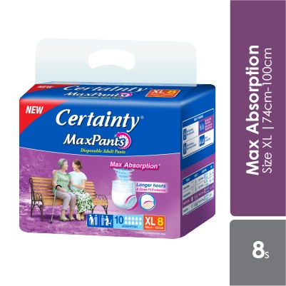 CERTAINTY ADULT DIAPERS MAXPANTS (XL) | Shopee Malaysia