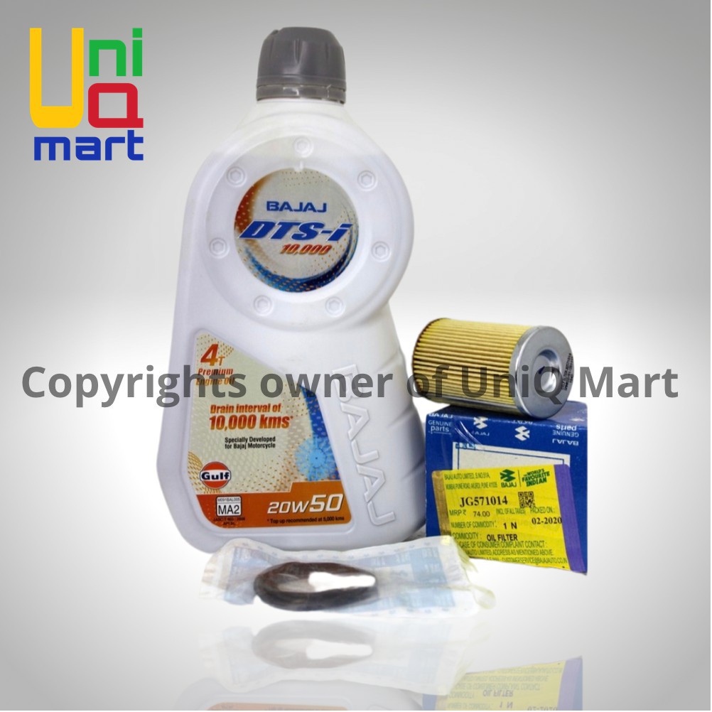 petronas engine oil BAJAJ Engine OIL 1.2 L & Oil Filter with O-Ring Set ...