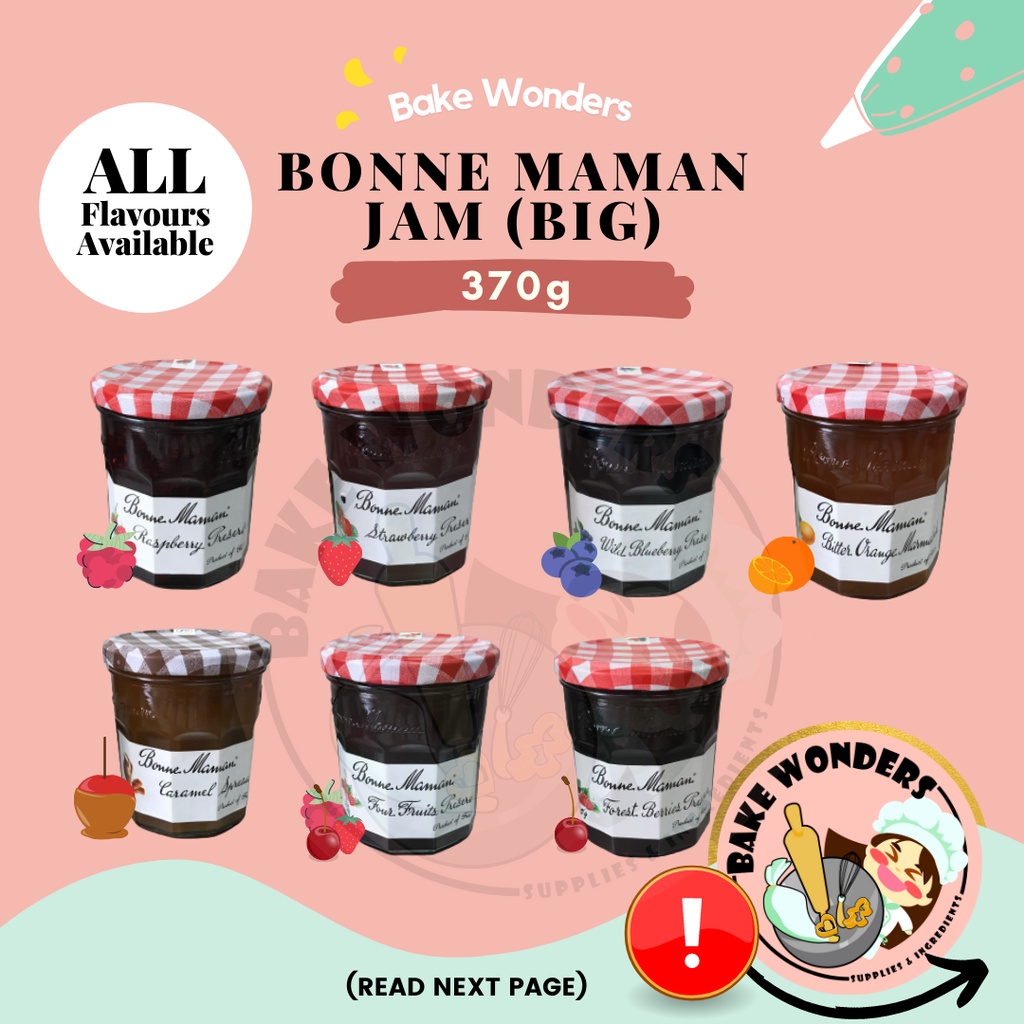 (ALL FLAVORS) Bonne Maman Jam Jar/ Imported Jam/ French Jam/ Premium ...
