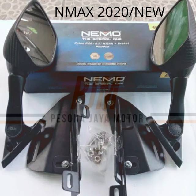 Nmax New 2020 Rear View Mirror Package Model R25 Nemo Handle + Serpo ...
