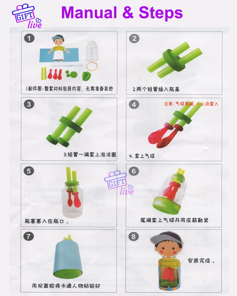 Set DNA Models Double Helix Science Teaching Toy DIY Human Genes ...