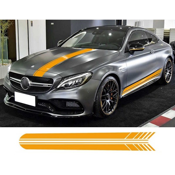 Edition 1 Side Stripes Decal Stickers for Mercedes Benz w205 C63 AMG ...