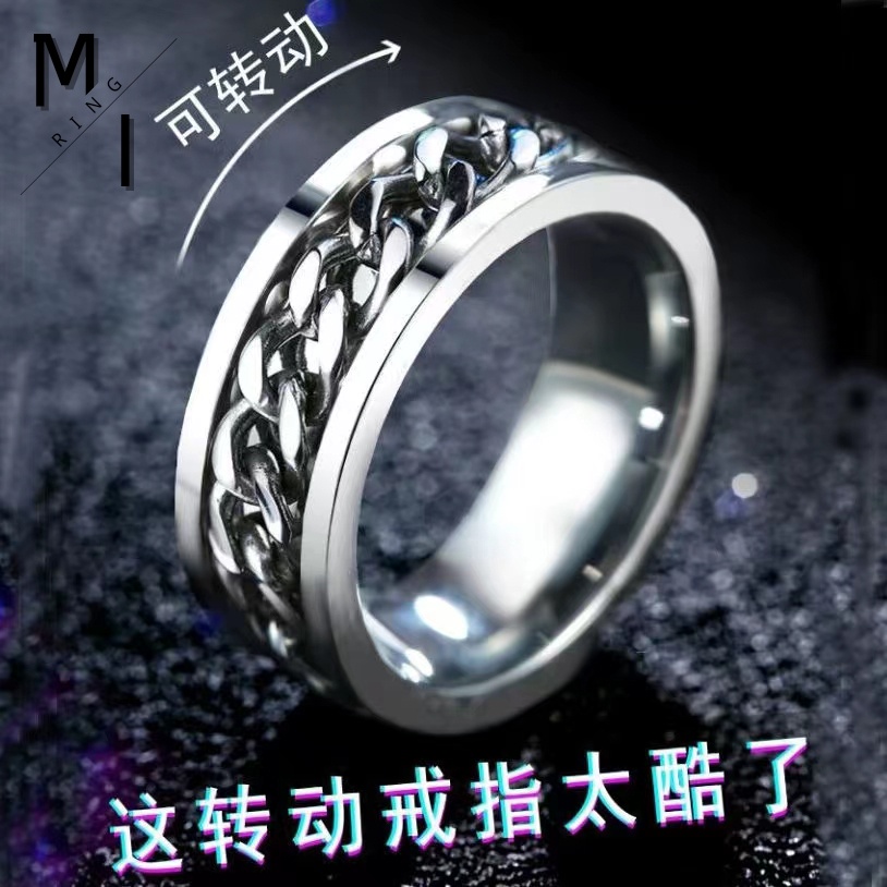 316L Black ring Men ring for Male Jewelry boss Ring couple cincin hitam ...