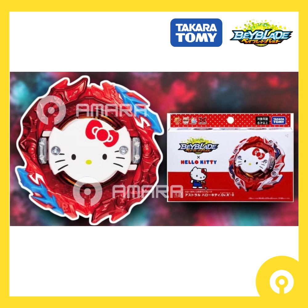 Takara Tomy Beyblade Burst Astral Hello Kitty Over Revolve'-0 Spinning ...