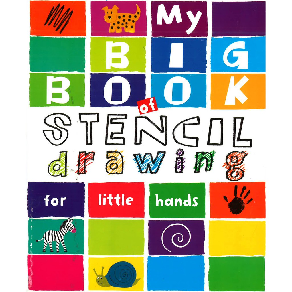 (BBW) My Big Book Of Stencil Drawing For Little Hands: Draw Through The ...