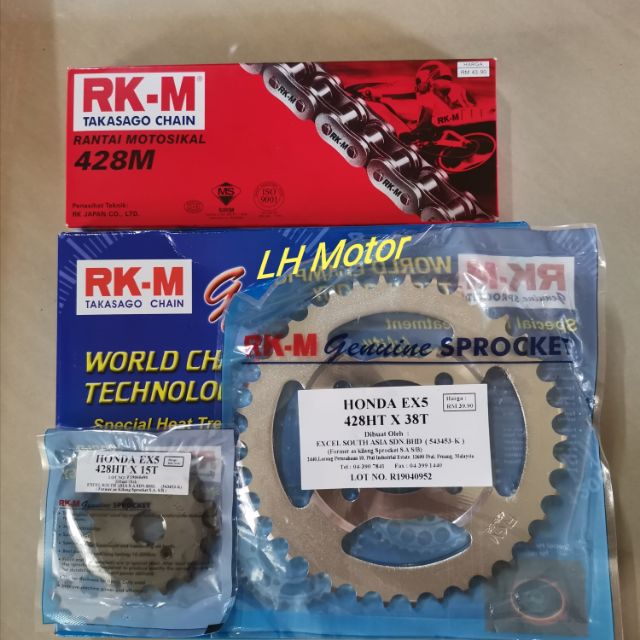 (100% Original) RKM Sprocket Set SYM E Bonus / Bonus Sport | Shopee Malaysia