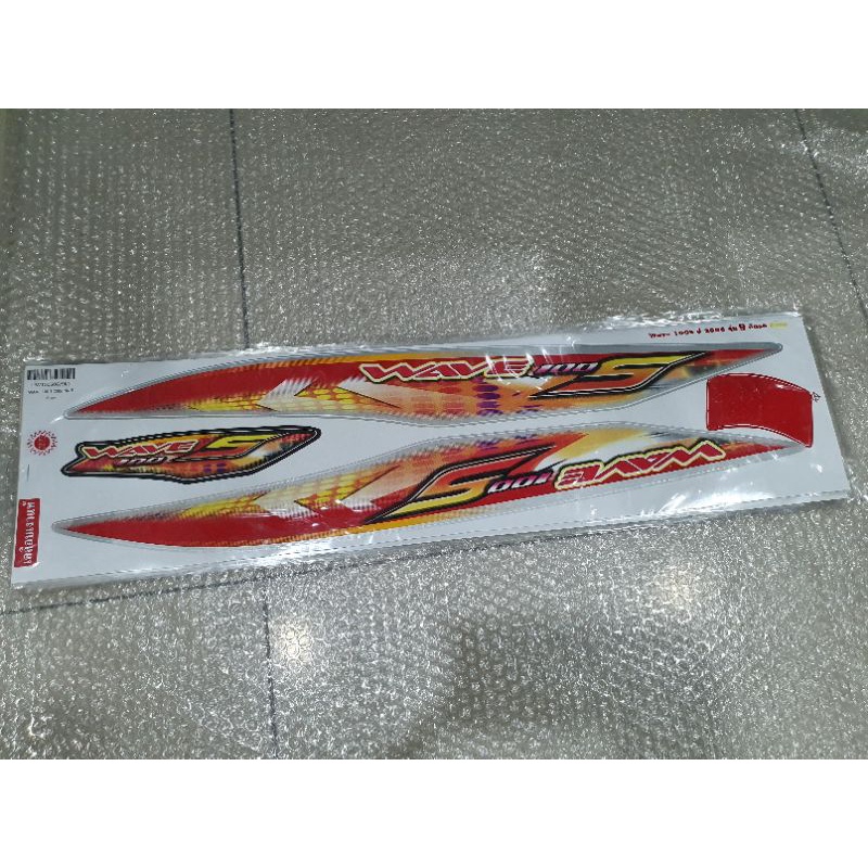 thai sticker honda wave100R no dics / wave 100R dics stiker strike ...
