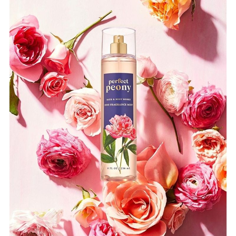 Bath & Body Works Perfect Peony Fine Fragrance Mist | Shopee Malaysia