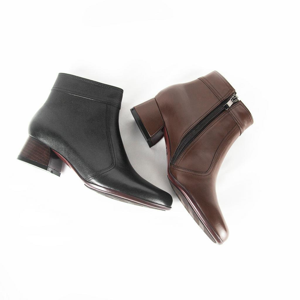 Snowfly Classic 100% Real Leather Ladies Ankle Boots L5129 | Shopee ...