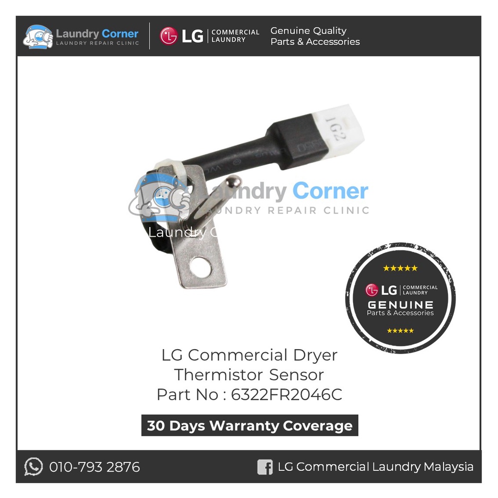 6322FR2046C | LG Commercial Dryer Thermistor Sensor - RN1329AN7S ...