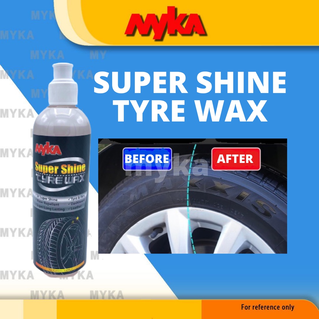 SUPER SHINE Tyre Wax Long Lasting High Gloss Shine Kilat Wet Look ...