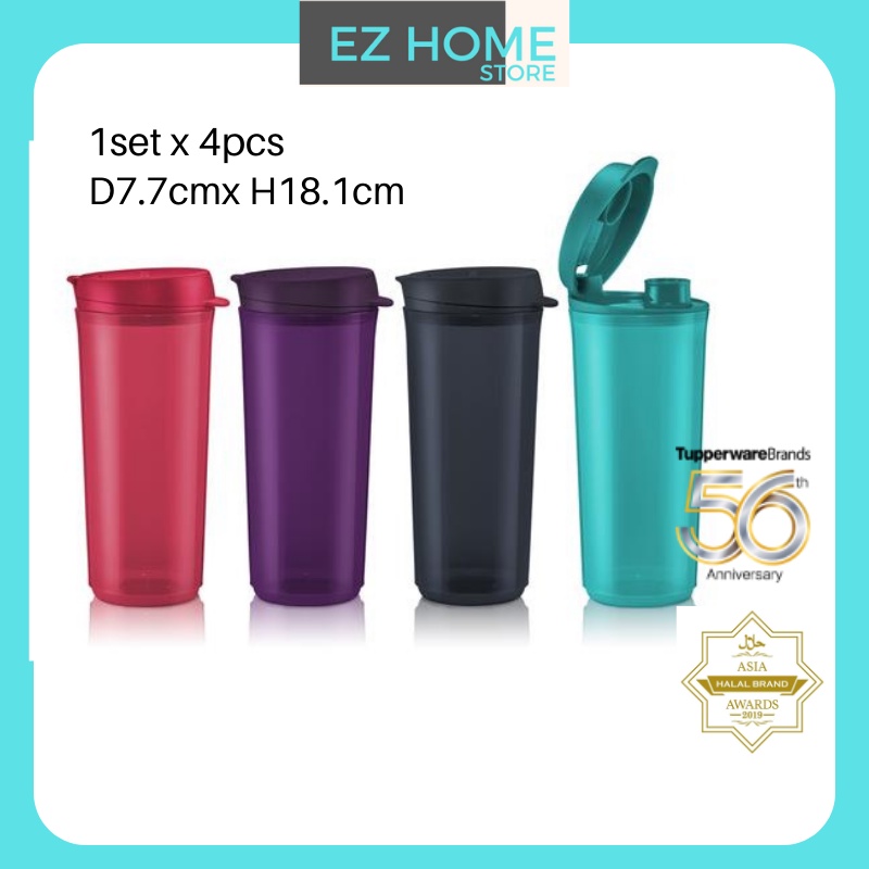 Tupperware - Thirst N Go -Water Bottle (470ml x 4pcs) | Shopee Malaysia