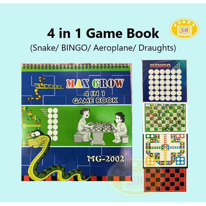 [4 in 1 Game] Snake Game / Aeroplane Game / Draught Game / Bingo ...
