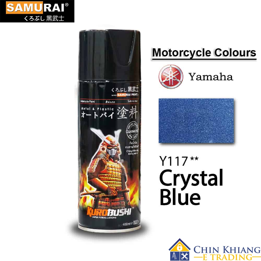 Samurai Y117 Yamaha Crystal Blue Spray Paint 400ml | Shopee Malaysia