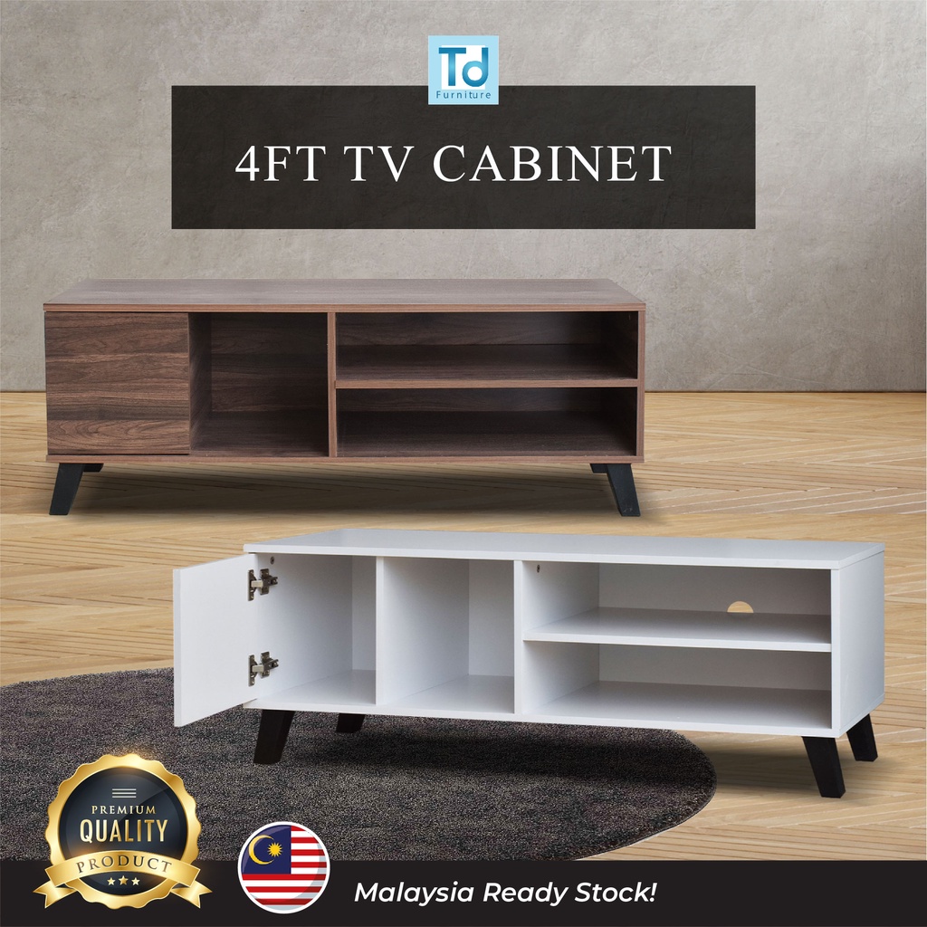 READY STOCK! Modern Design TV Cabinet Living Room TV Stand With ...