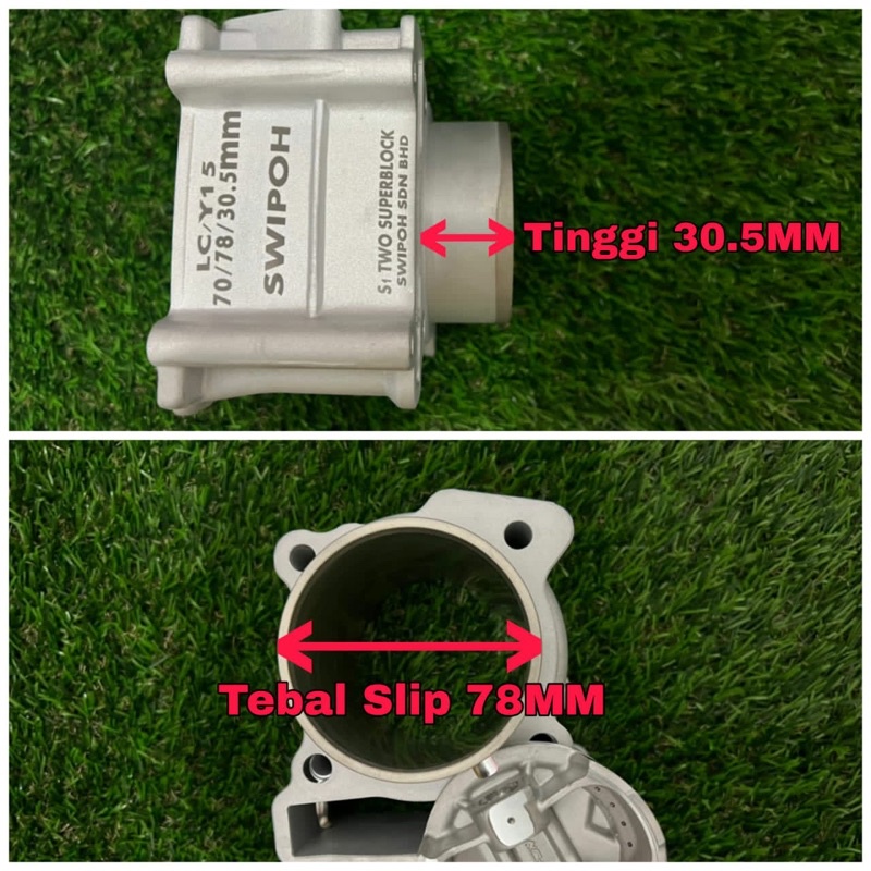 SWIPOH BLOCK LC135 / Y15 / NVX / Y16 SUPER CERAMIC LC 57mm 58 59 60mm ...