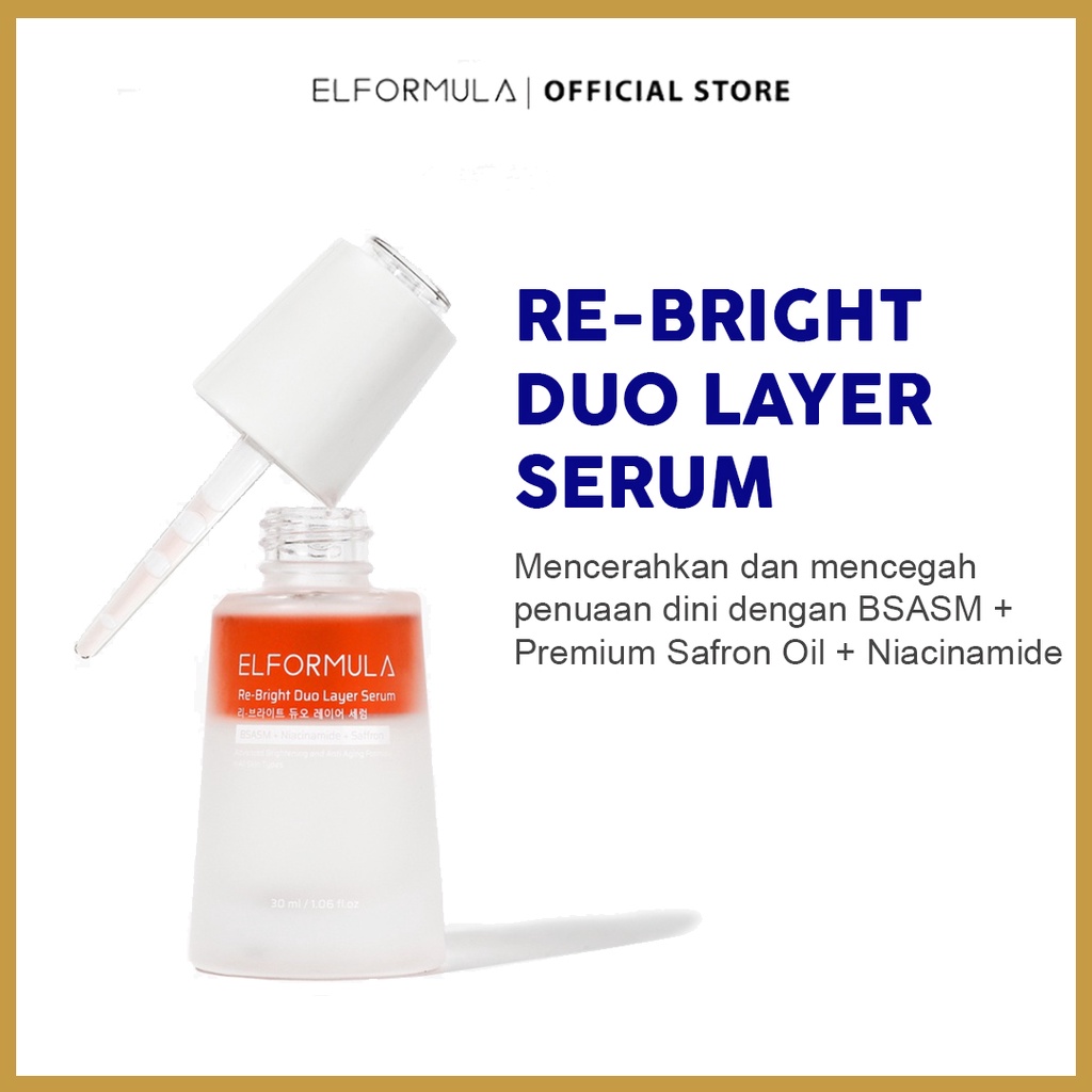 Elformula RE-BRIGHT DUO LAYER SERUM ADVANCED BRIGHTENING & ANTI AGING ...