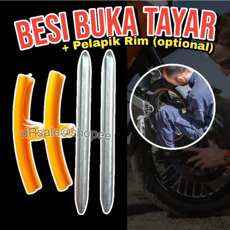 Package Optional 2 in 1 Besi Pembuka Tayar Dengan Pelapik Rim Tyre ...