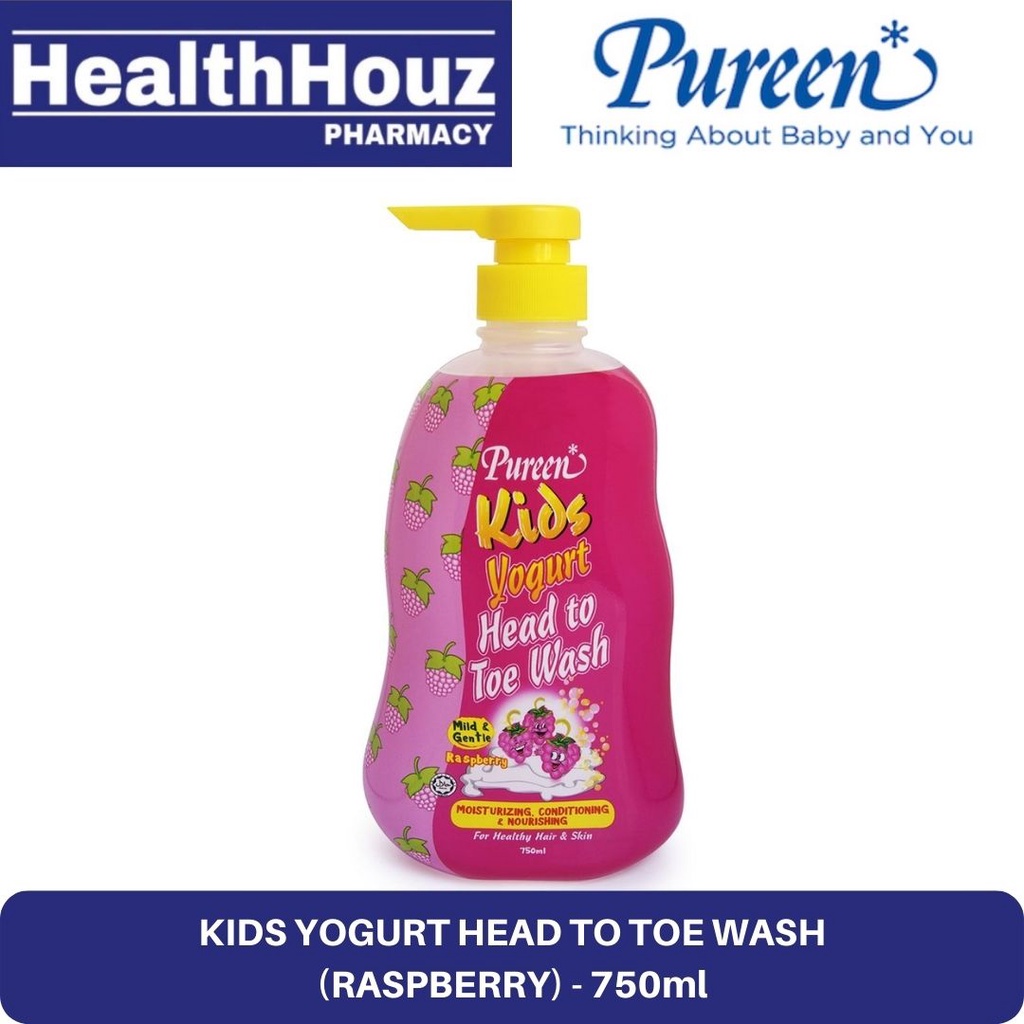 Pureen Kids Yogurt Head To Toe Wash (Raspberry) - 750ml | Shopee Malaysia