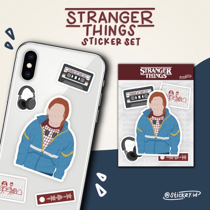 Stranger THINGS HELLFIRE CLUB STICKER SET (FREE PHOTOCARD) | Shopee ...