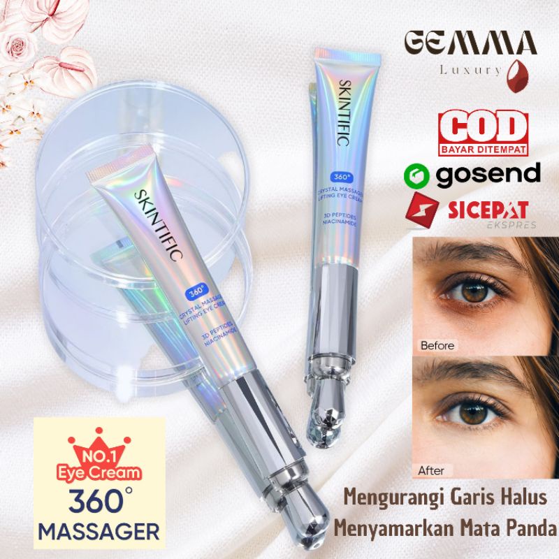 MATA Skintific 360 CRYSTAL MASSAGER LIFTING EYE CREAM EYE GEL SERUM - PANDA EYE And Wrinkle ...