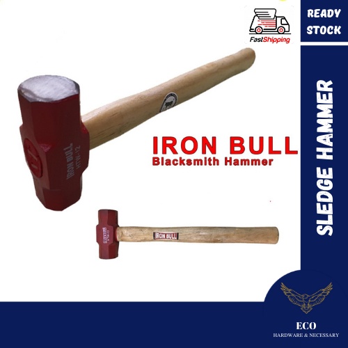 Heavy Duty IRON BULL Sledge Hammer With Wooden Handle/Blacksmith Hammer ...