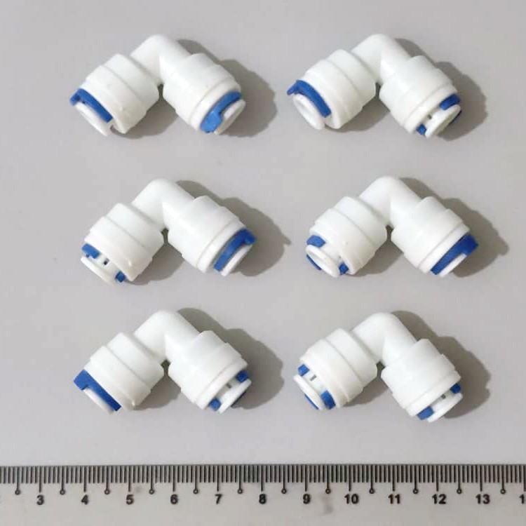 [12pcs]ELBOW Water Filter Fitting Connector 1/4" Elbow Joiner Fitting ...