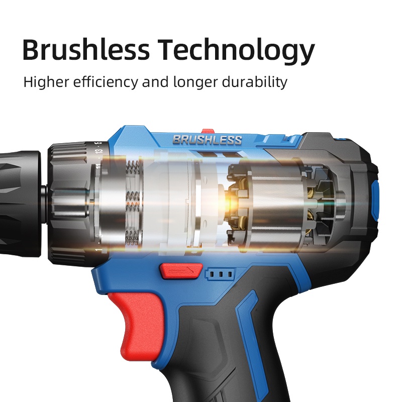 DongCheng Cordless Brushless Driver Hammer Drill DCJZ23-10iEK [12V ...