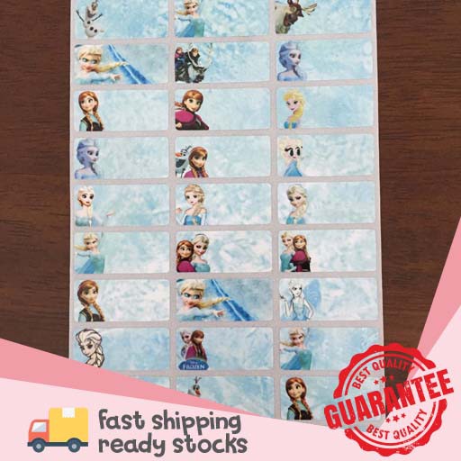 Frozen Sticker Name / Book Sticker / Cartoon Sticker / Waterproof ...